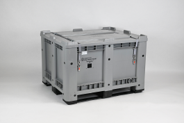 UN Pallet box 610 l. 1200x1000x815 mm on 3 skids | ENGELS