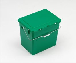 hazardous waste box 30L, 400x310x360 mm, green | ENGELS