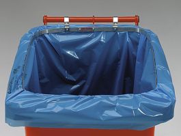 Garbage bagholder for 240 l. wheelie bin, with 2 hinges | ENGELS