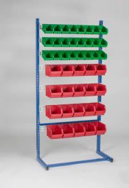 Single rack, one-sided incl. 44 warehouse bins | ENGELS